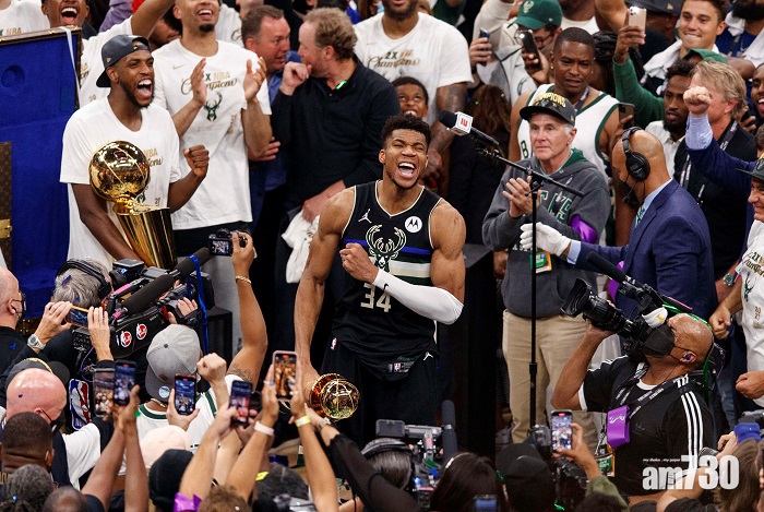 NBA總決賽｜公鹿50年首奪總冠軍 字母哥轟50分膺MVP | am730