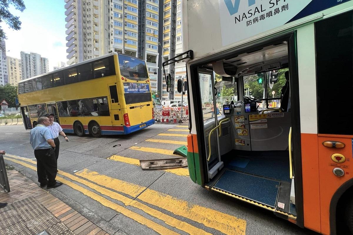 筲箕灣城巴106與780線巴士相撞 柴灣道一度全線封閉 | am730
