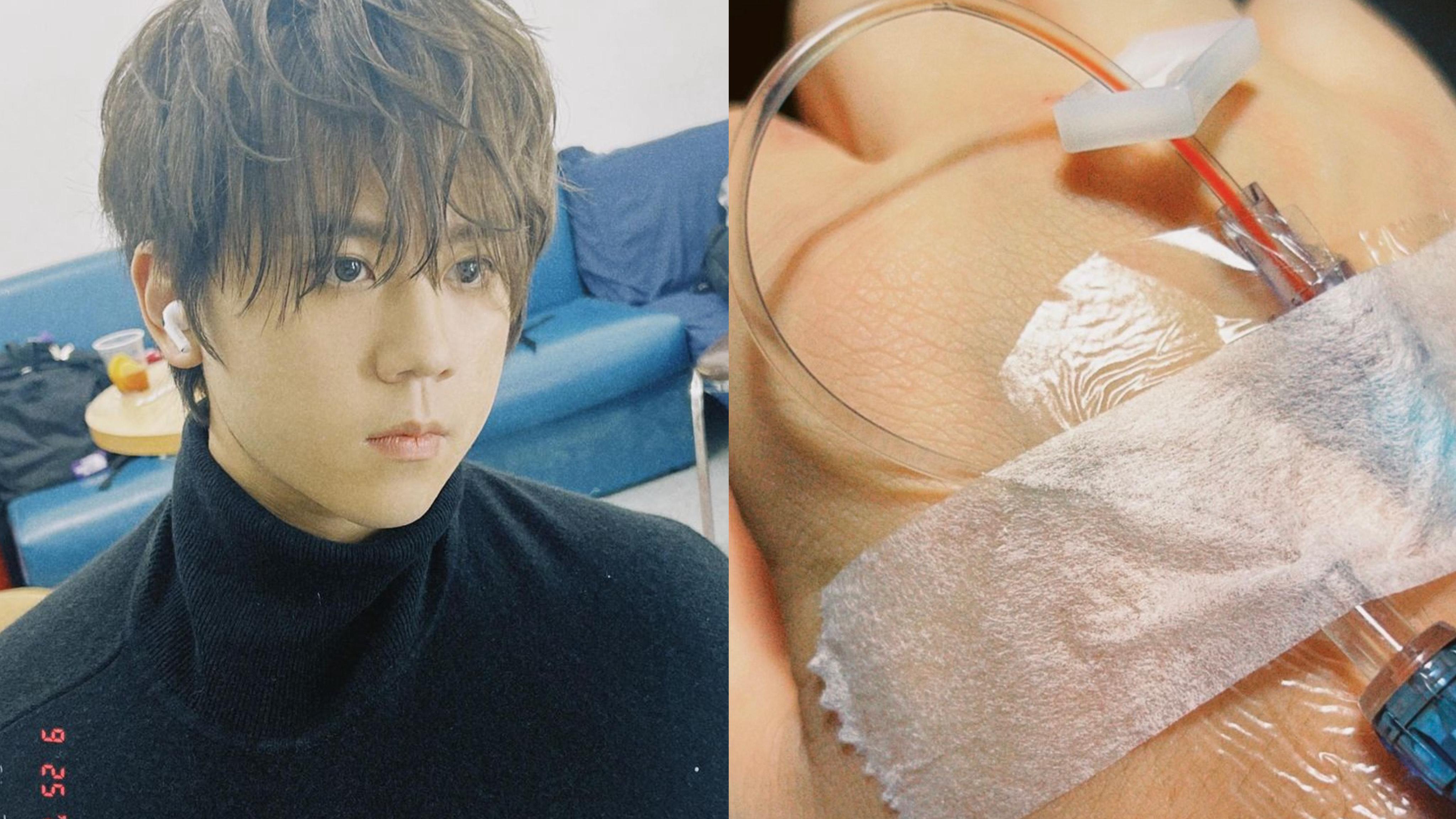 MIRROR演唱會2024｜姜濤不適入院手背插針筒 報平安：I'm ok 打了三支針 | am730