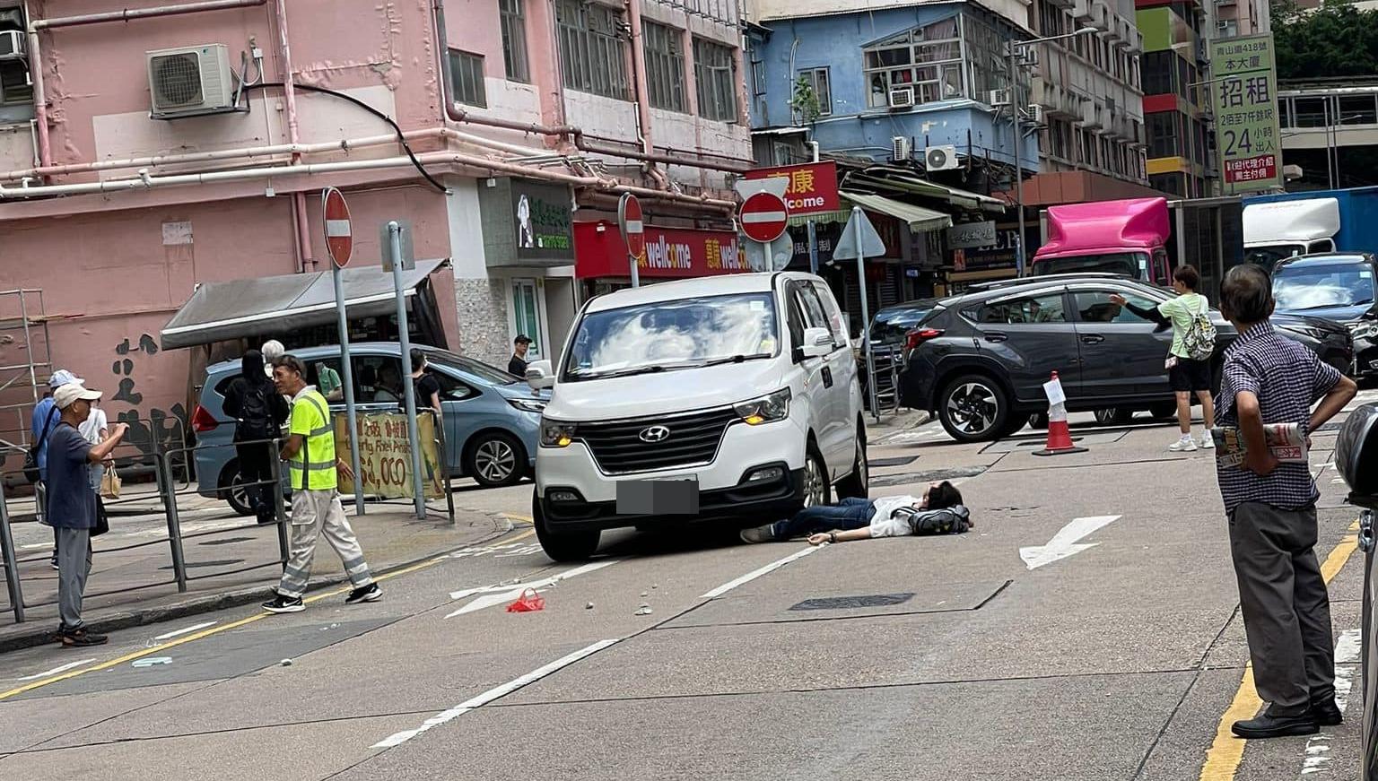 長沙灣男子過路遭貨Van撞倒受傷 熱心途人協助 | am730