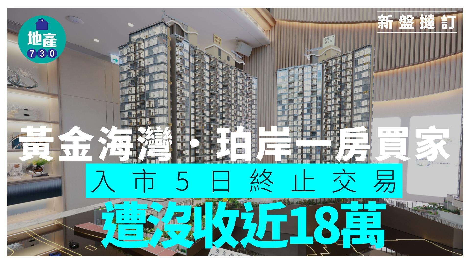 黃金海灣．珀岸一房買家入市5日終止交易 遭沒收近18萬｜新盤撻訂 | am730