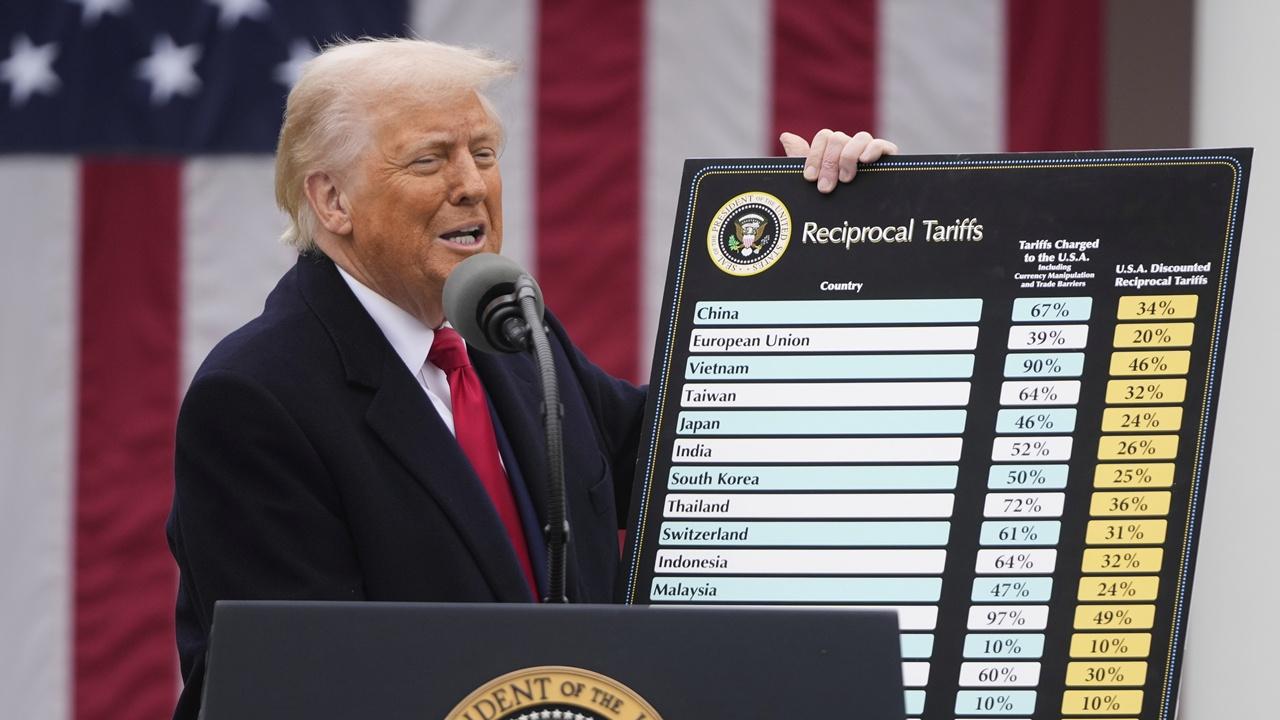 特朗普宣布對等關稅 中國進口稅率達34% 對進口汽車徵25% | am730