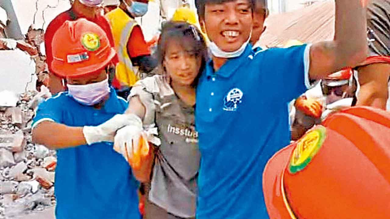 緬甸大地震3中國人遇難 活埋72小時19歲少女獲救 | am730