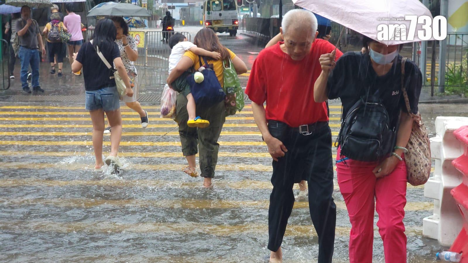 天氣｜天文台發出黃色暴雨警告 荃灣區錄每小時雨量逾70毫米大雨 (更新) | am730